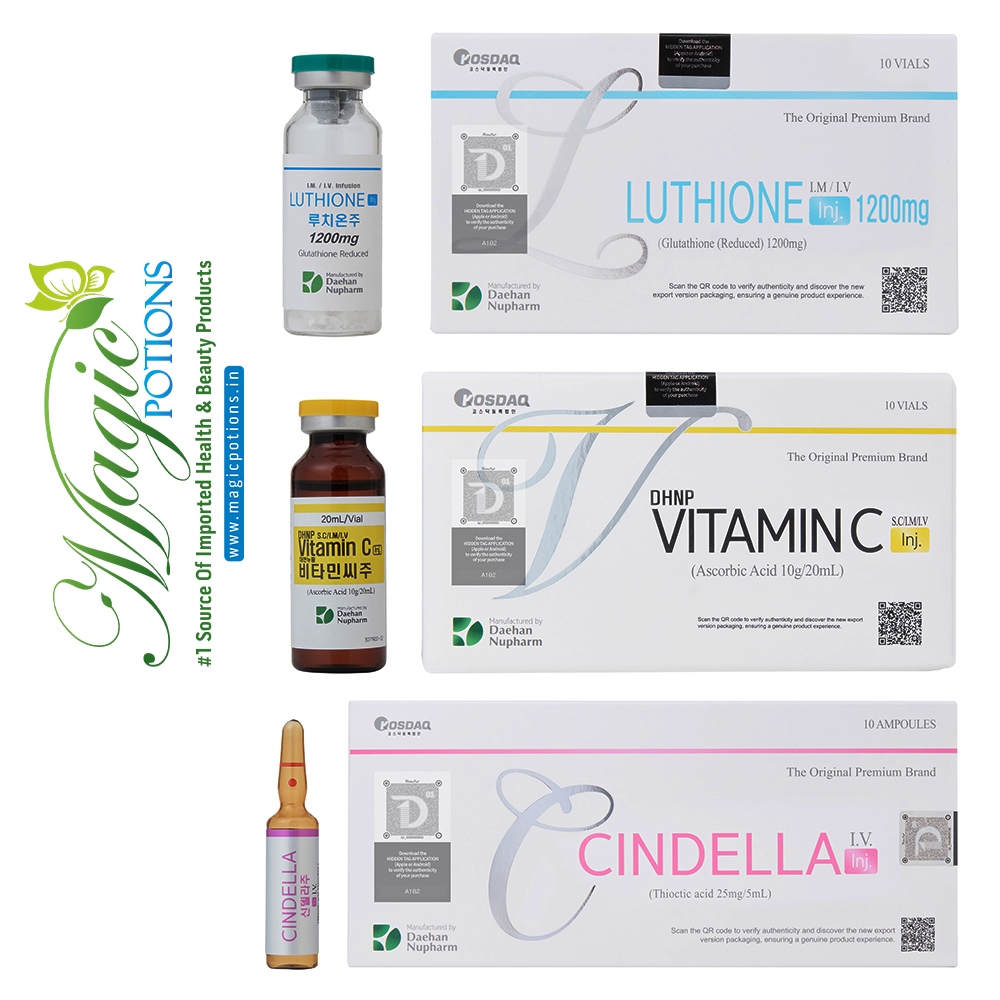 Get Cindella 1200mg Glutathione Injections With Square Seal